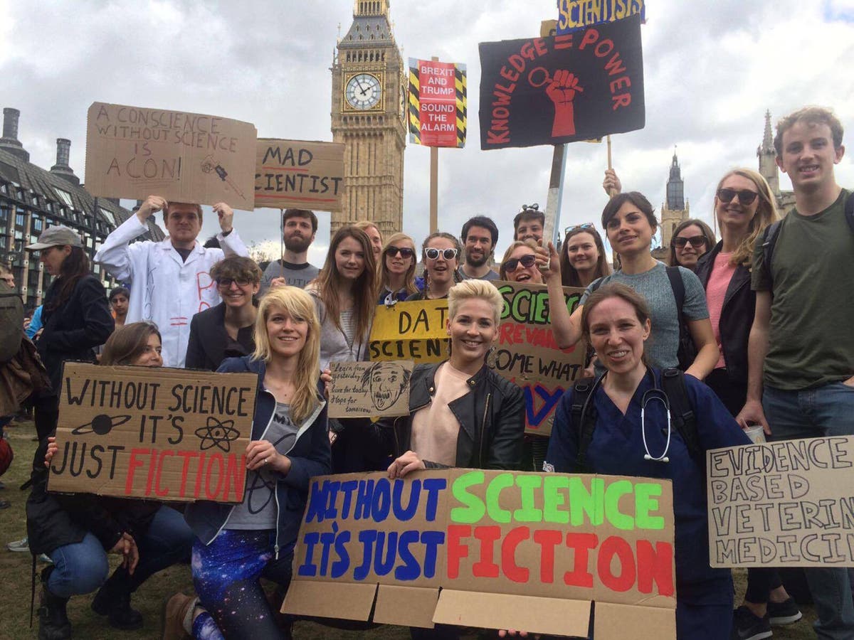 March for Science: Thousands turns out for London protest as part of ...