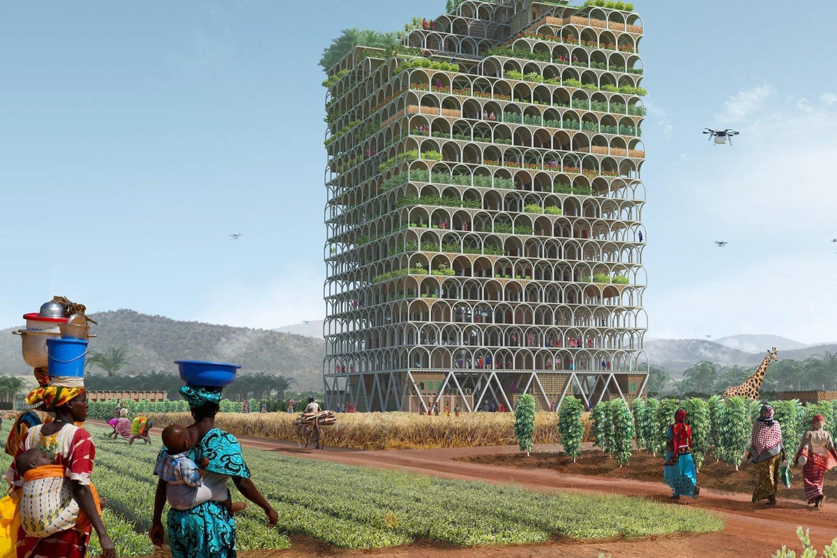 This incredible vertical farm skyscraper could feed an entire town ...