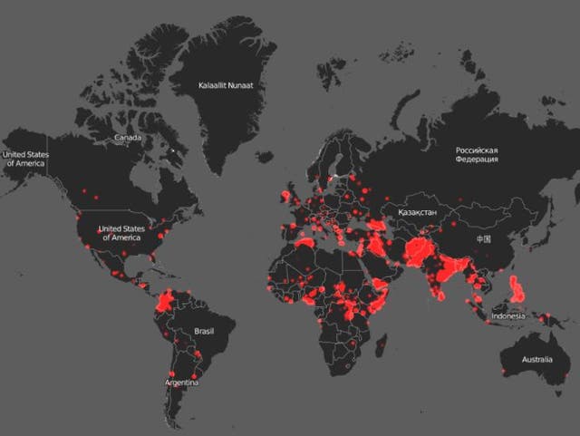 Startling maps show every terrorist attack worldwide for the last 20 ...
