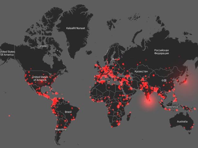 Startling maps show every terrorist attack worldwide for the last 20 ...