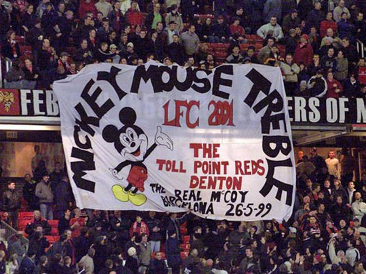 Manchester United fans may live to regret this banner about Liverpool ...