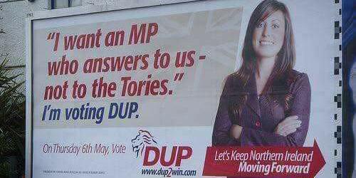 This DUP campaign poster has aged terribly | indy100 | indy100