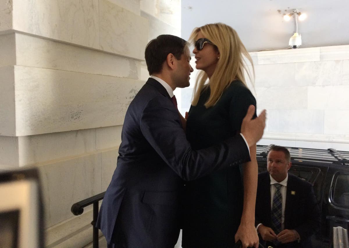 Ivanka Trump addresses incredibly awkward failed hug with Marco Rubio ...