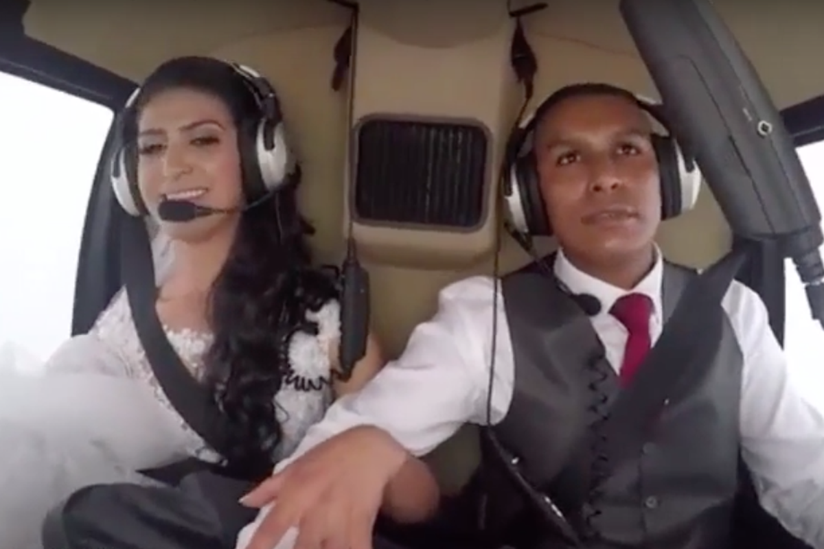 Heartbreaking footage shows moment bride is killed in helicopter crash ...