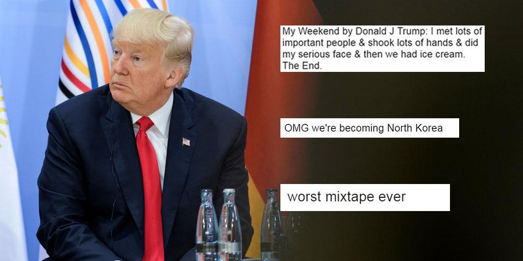 Donald Trump just posted a weird picture montage and no one knows what ...