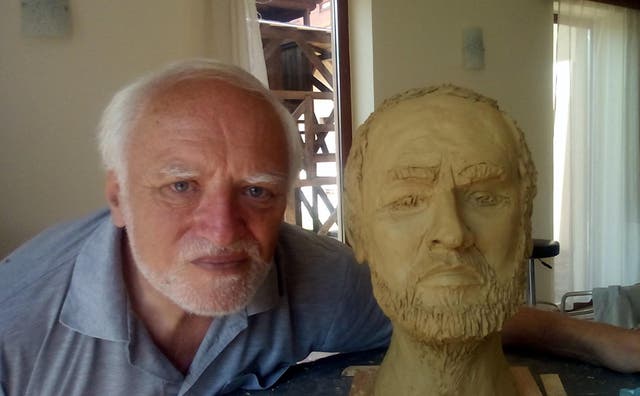 The 'Hide the Pain Harold' meme model has no pain to hide | The ...