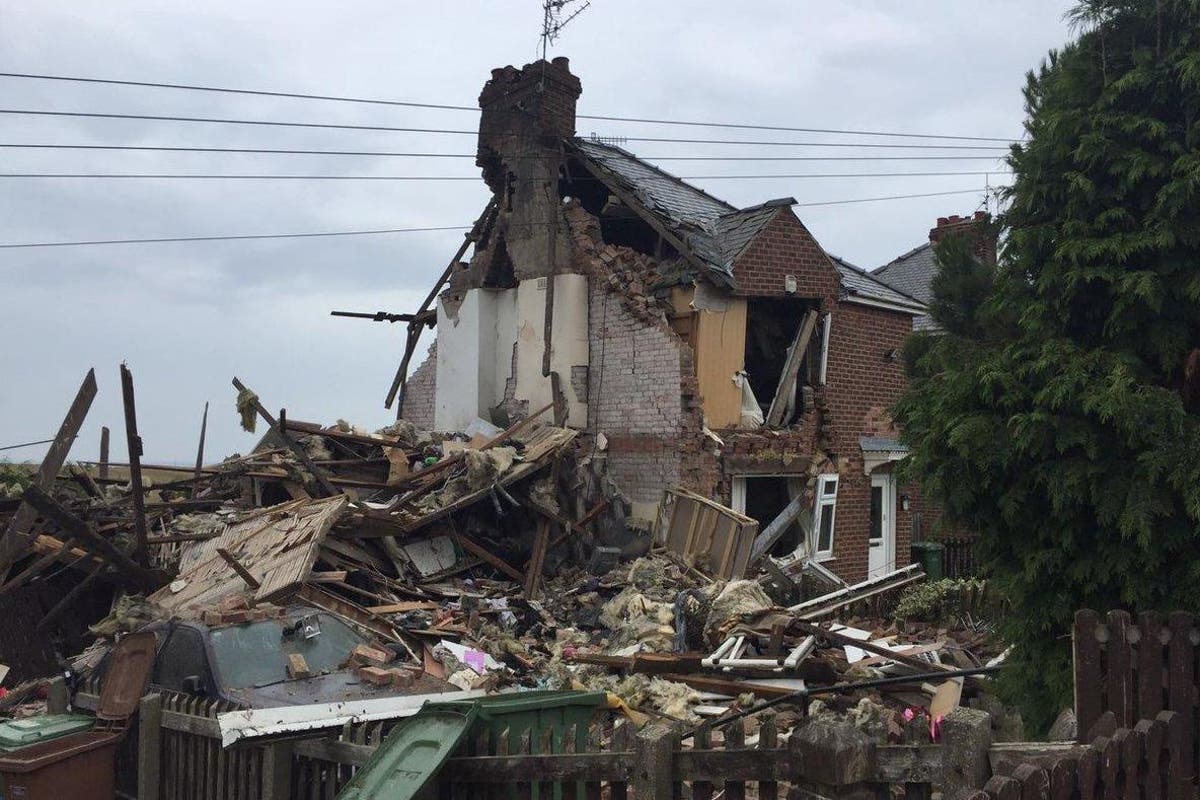 Sunderland explosion: Blast decimates house leaving woman in 'serious ...
