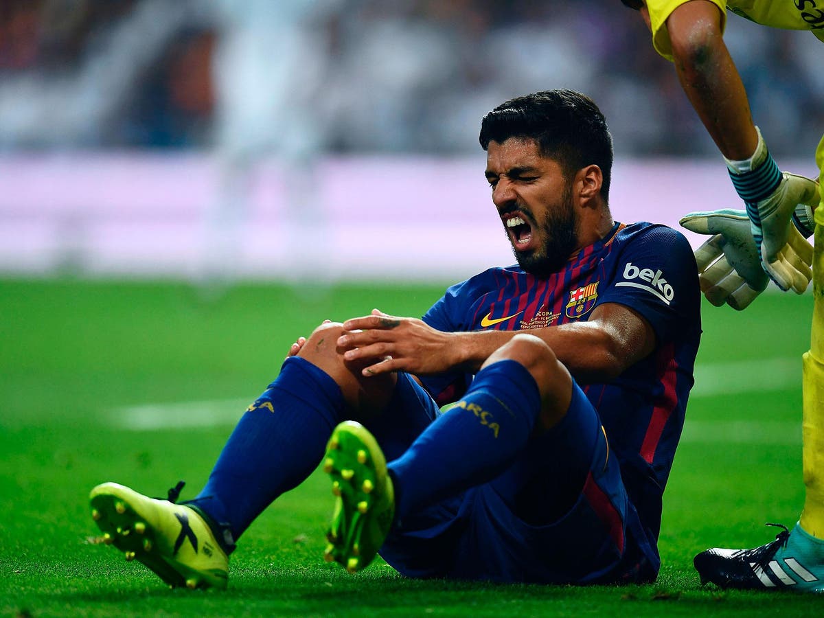 Barcelona suffer fresh blow after Luis Suarez ruled out for one month ...