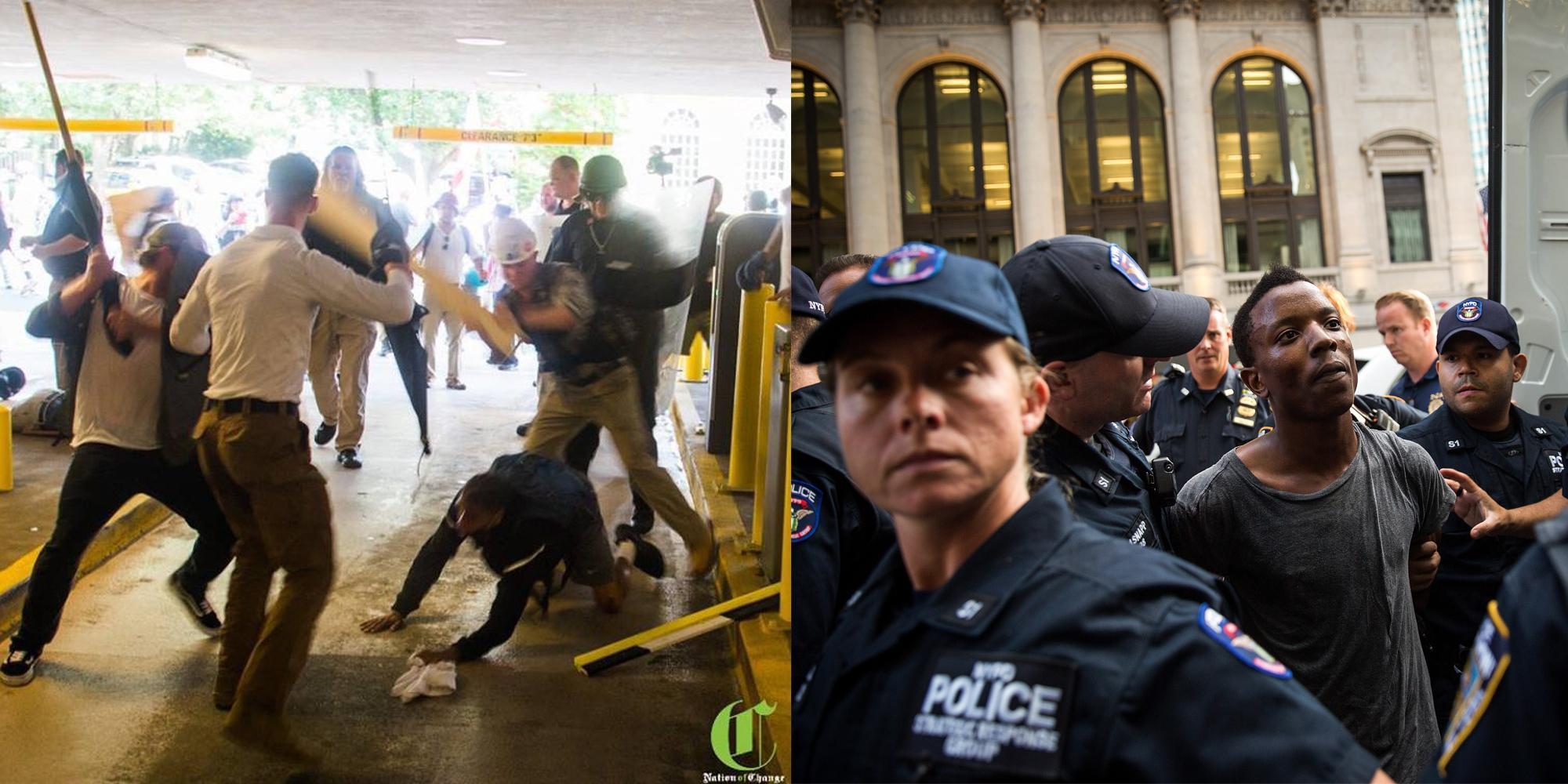 Show these two photos to anyone who says there isn't a race problem in ...
