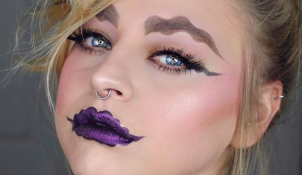 Squiggle eyebrows and lips are the latest bizarre online beauty trends ...