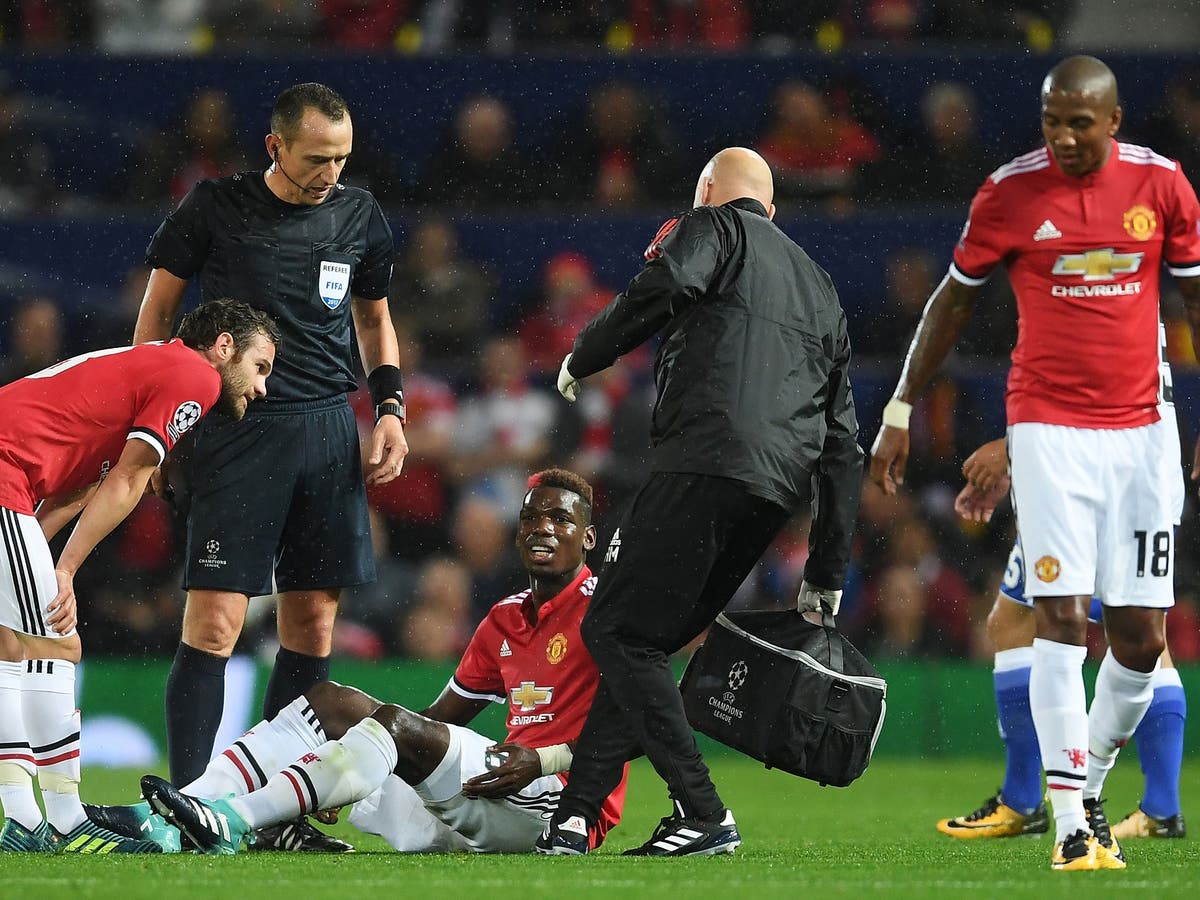 Paul Pogba set for four-week injury lay-off after suffering hamstring ...
