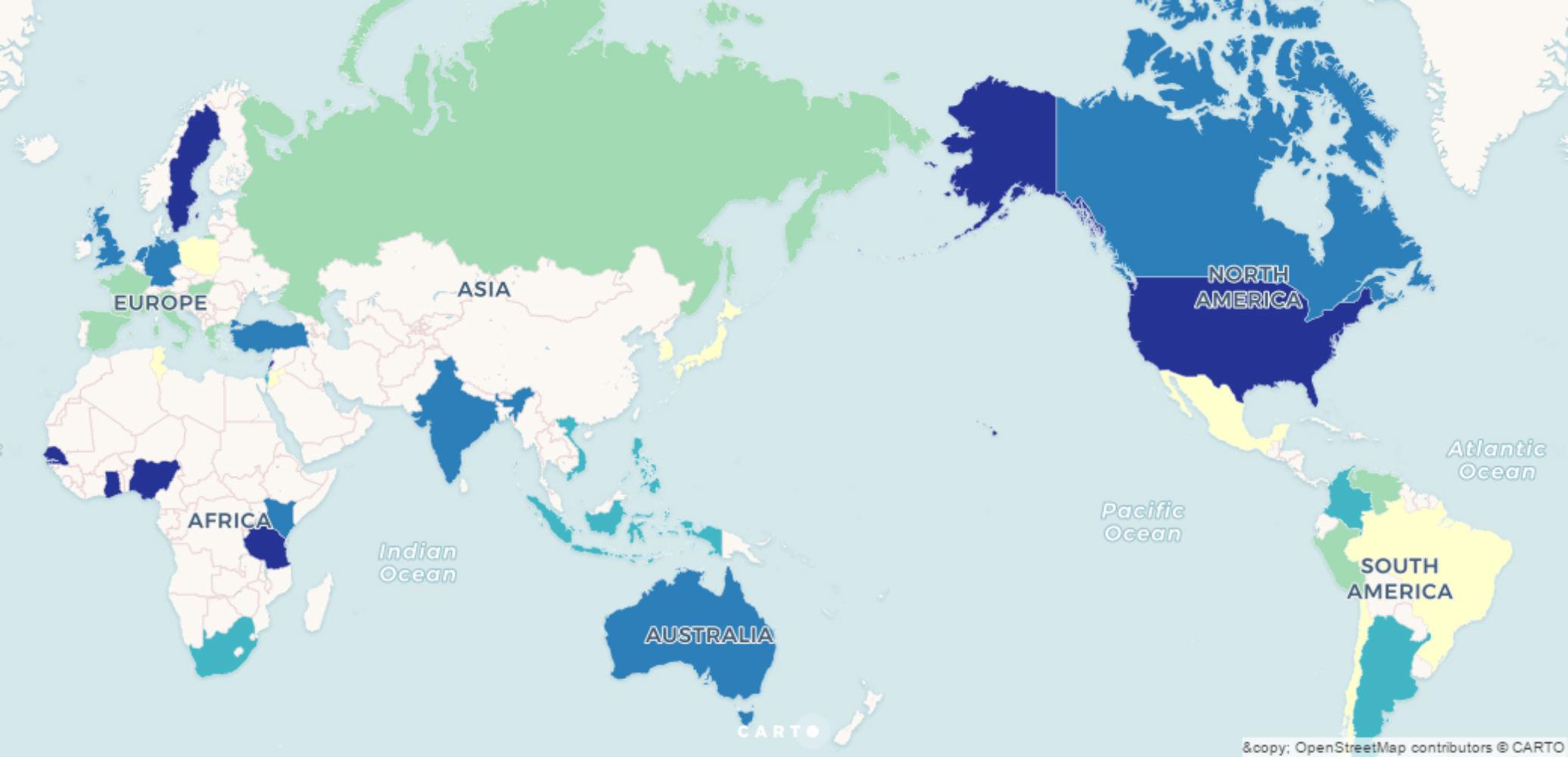 This is what the world really thinks of democracy, in one map | indy100 ...