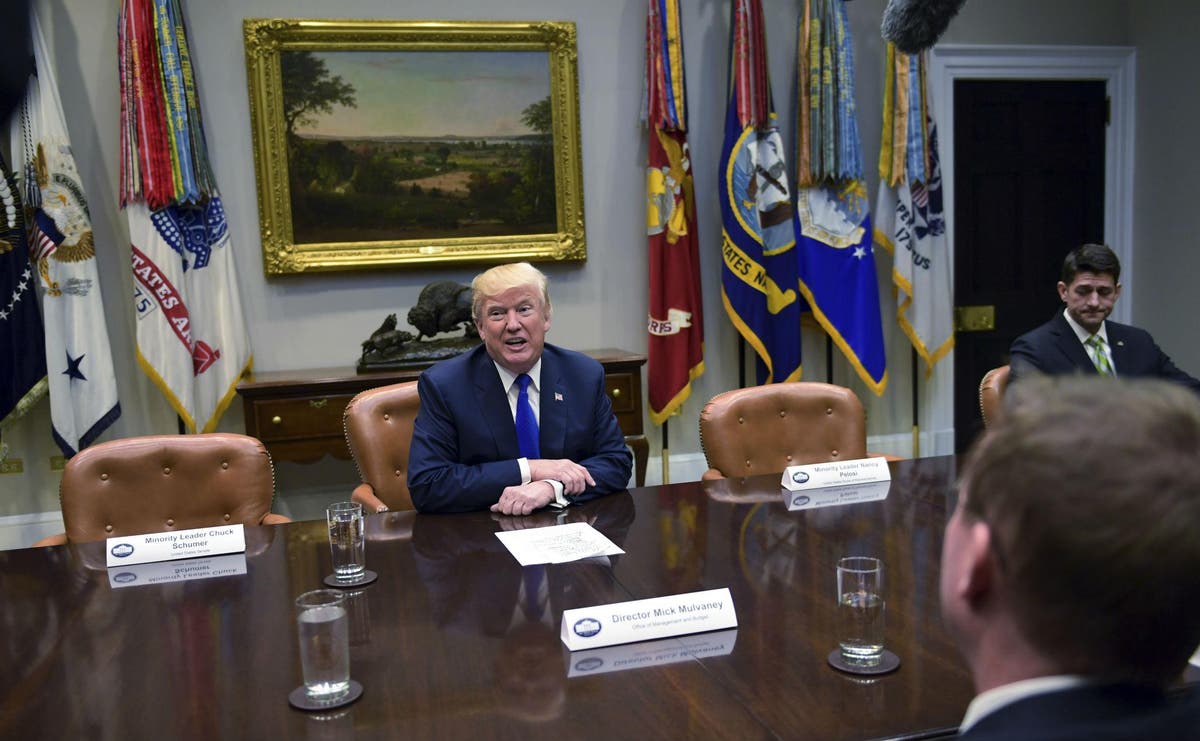 Trump hosts meeting with empty chairs for Democrats after they refuse ...