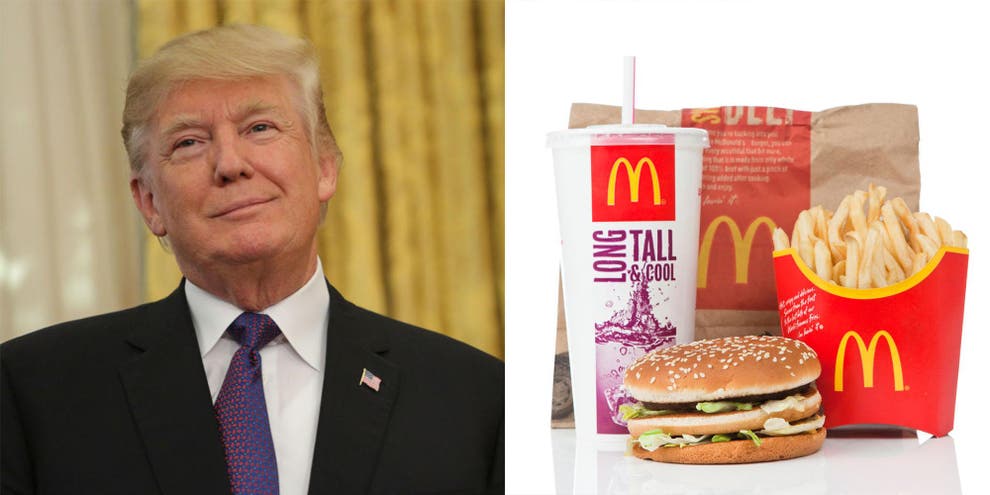 We finally know approximately how much McDonald's Trump eats | indy100 ...