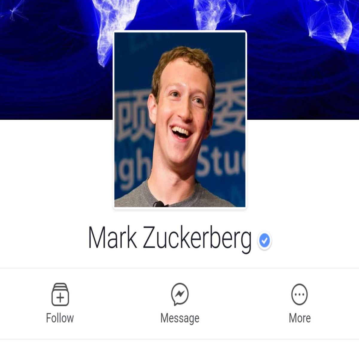 Mark Zuckerberg Facebook Profiel
