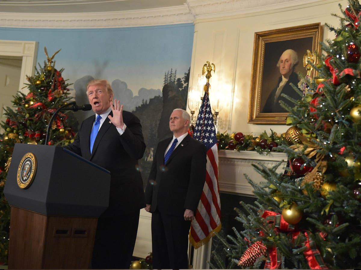 Donald Trump announces 'we can say Merry Christmas again' | The ...