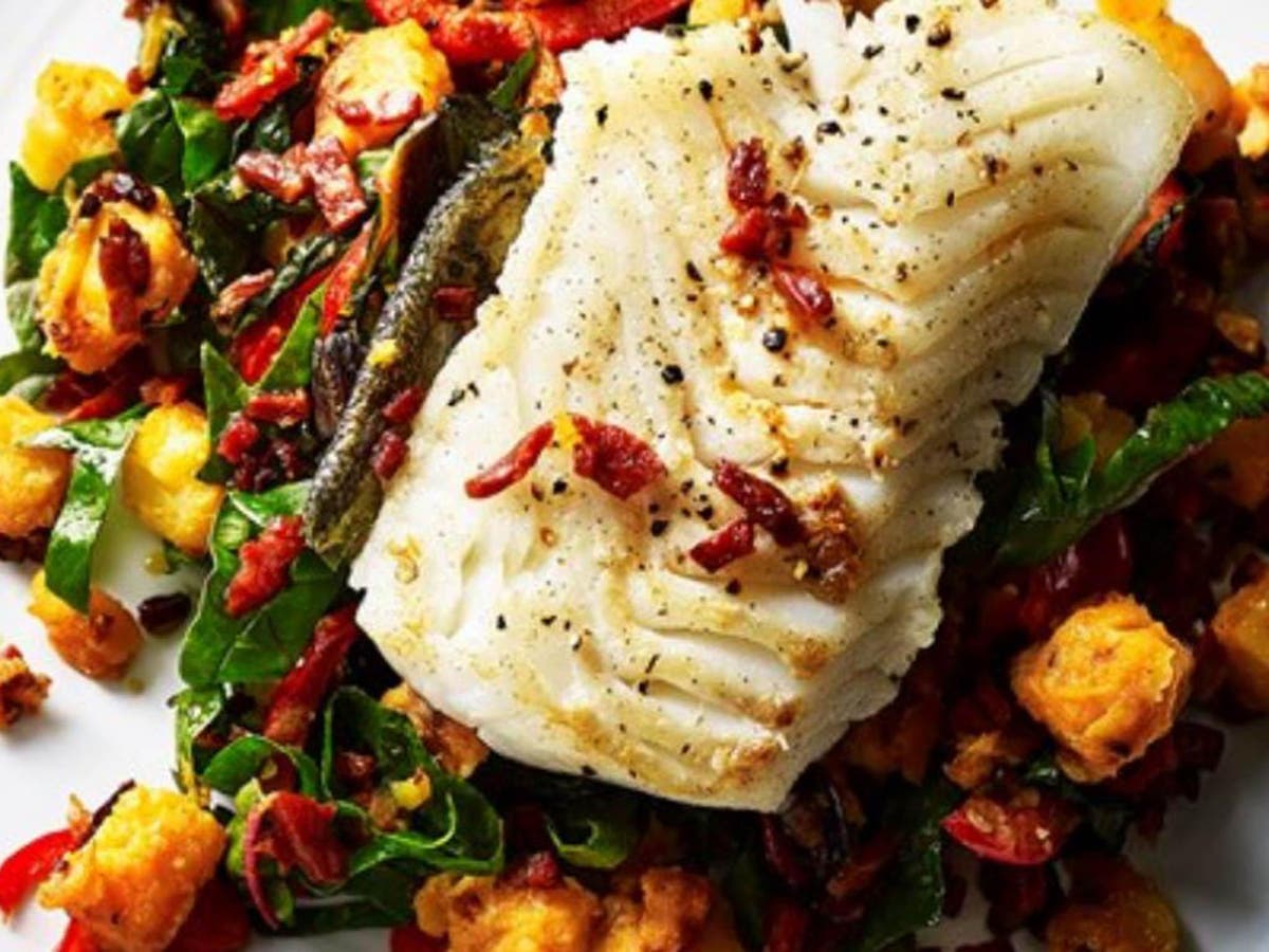 How to make pan seared cod with potatoes and chorizo | The Independent ...