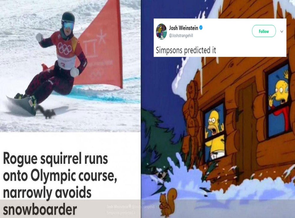 It looks like The Simpsons predicted the rogue squirrel at the Winter ...