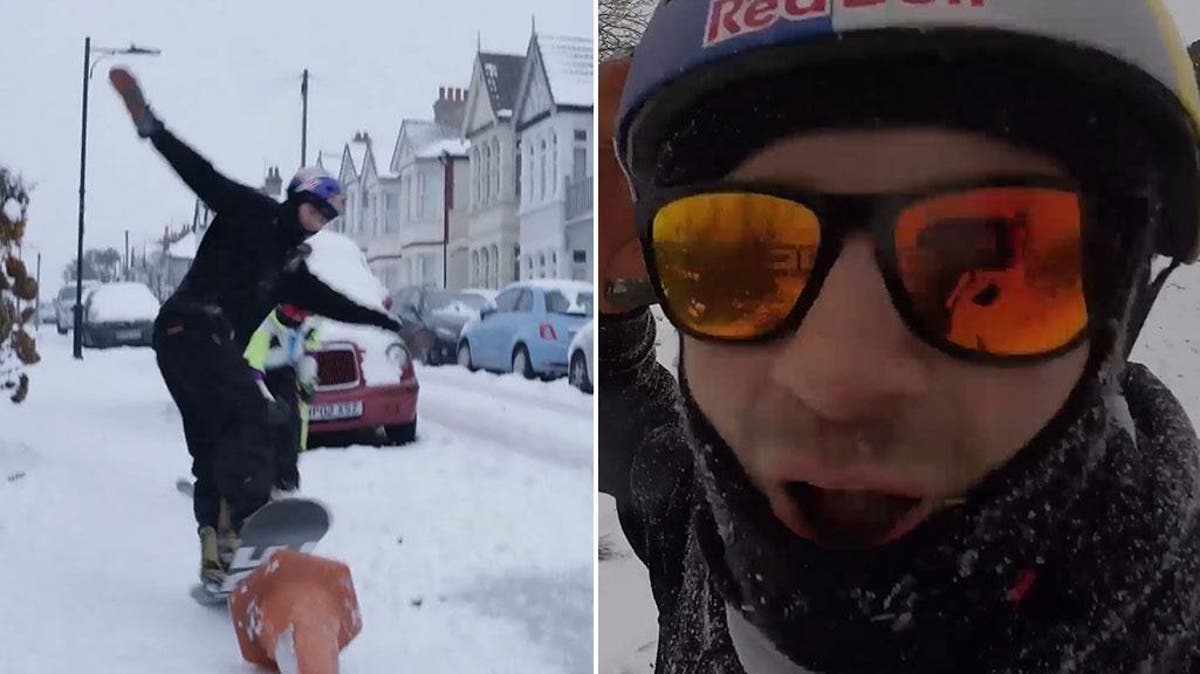 Winter Olympics bronze snowboarder Billy Morgan tackles the ‘Beast from ...