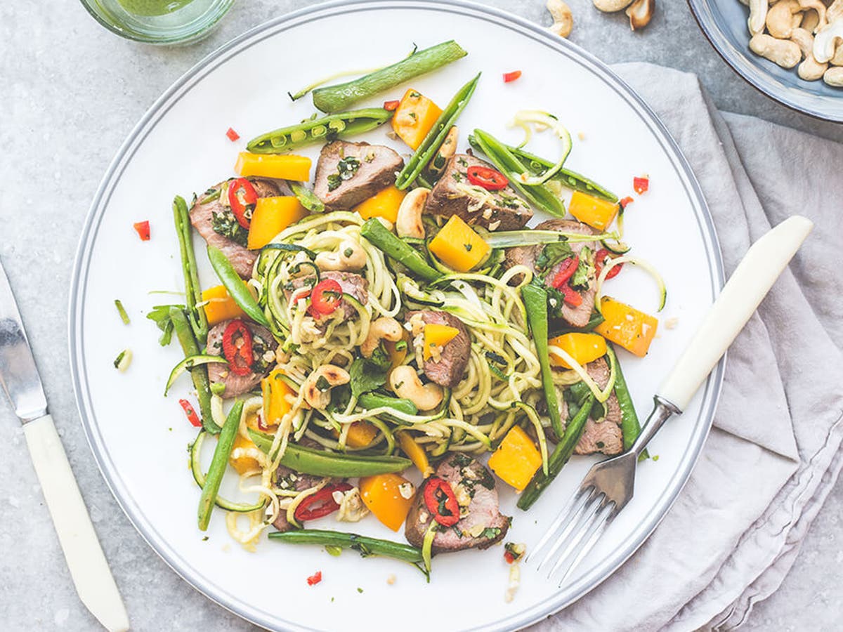 How to make a seared duck, mango and courgetti salad | The Independent ...
