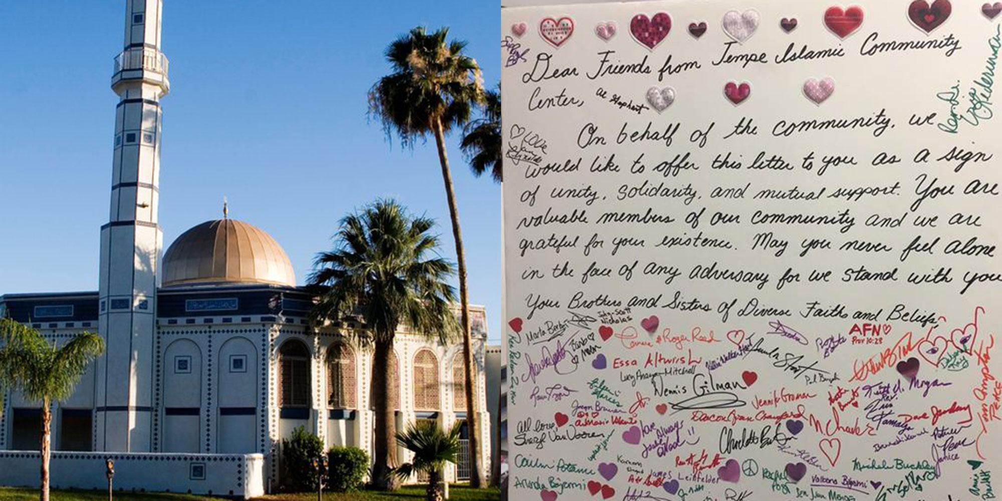 Messages of support keep flooding in for this mosque after it was ...