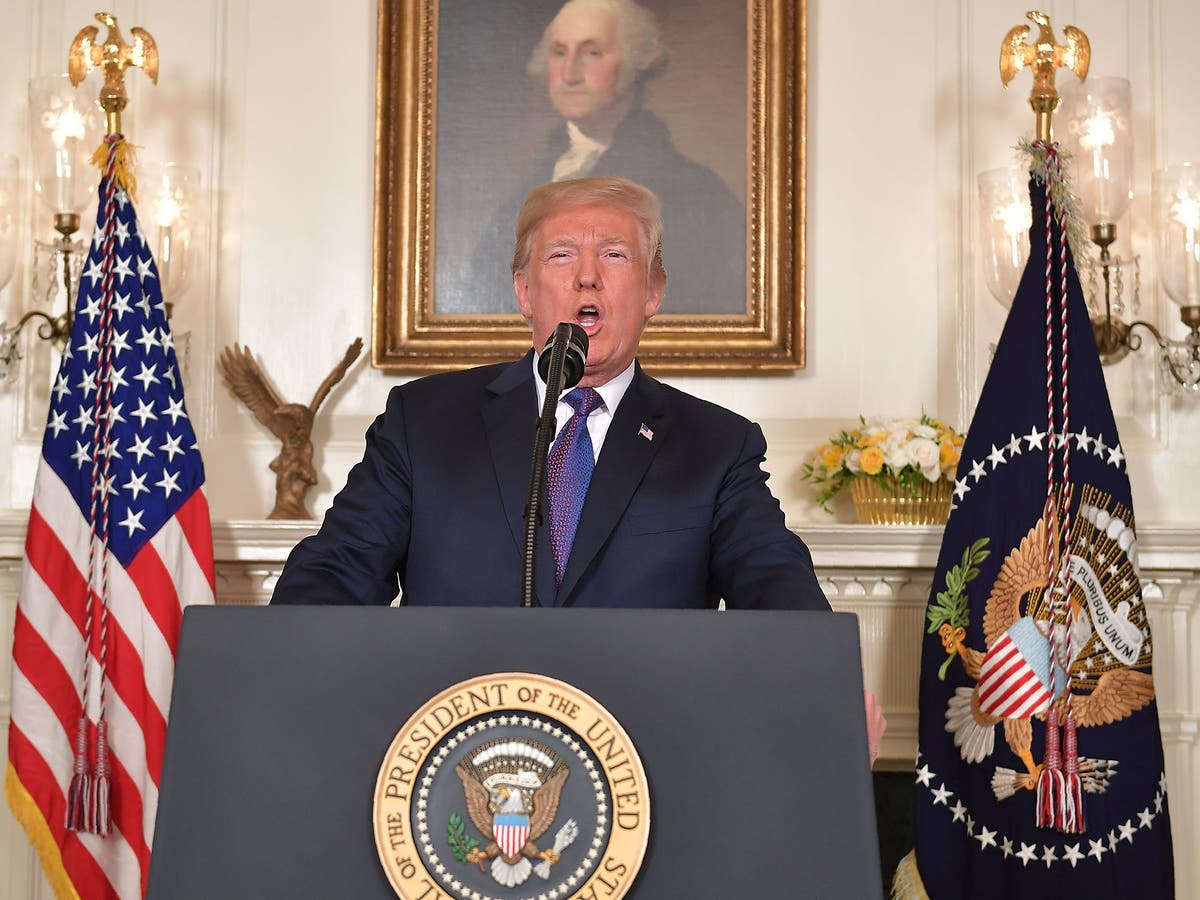 Donald Trump claims 'mission accomplished' after US-led air strikes on ...