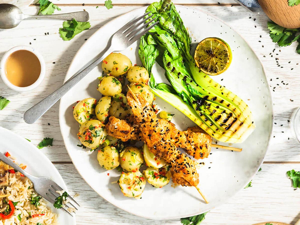 How to make red Thai monkfish and pak choi skewers | The Independent ...