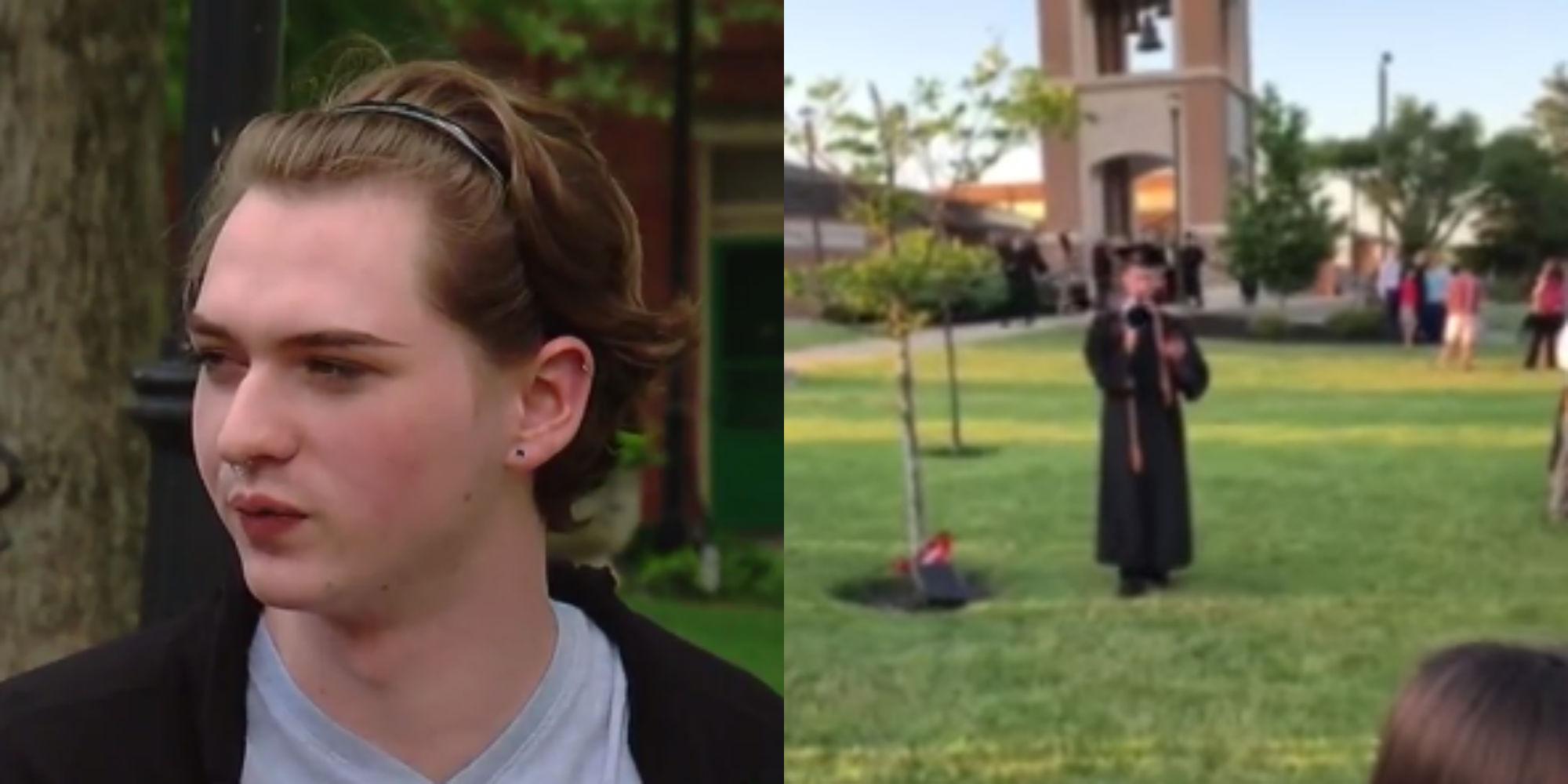 Valedictorian banned from giving ‘too political’ leaving speech. So he ...