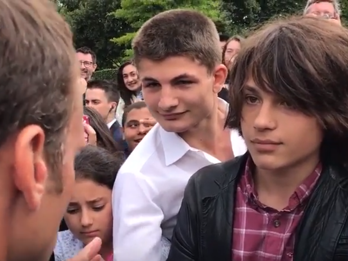 Emmanuel Macron caught on camera telling off teenager: 'Get a degree ...
