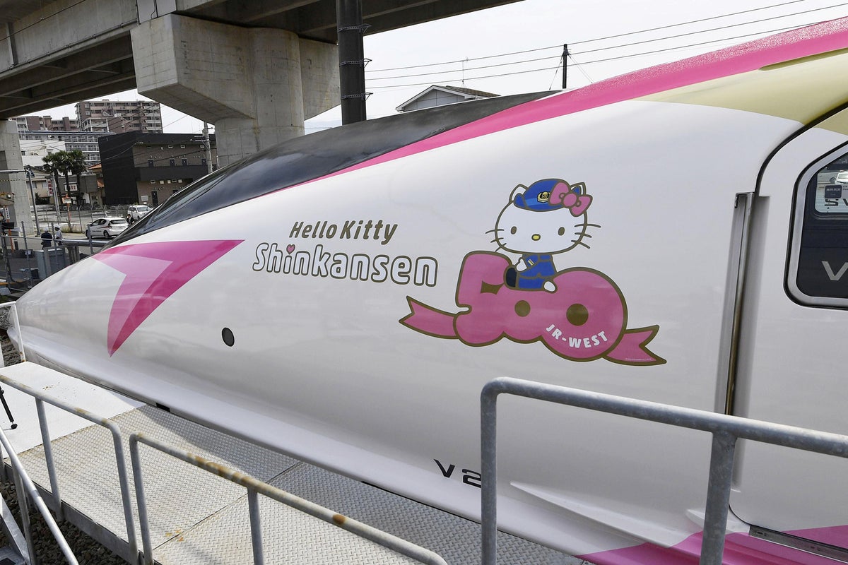Japan unveils Hello Kitty-themed bullet train | The Independent | The ...