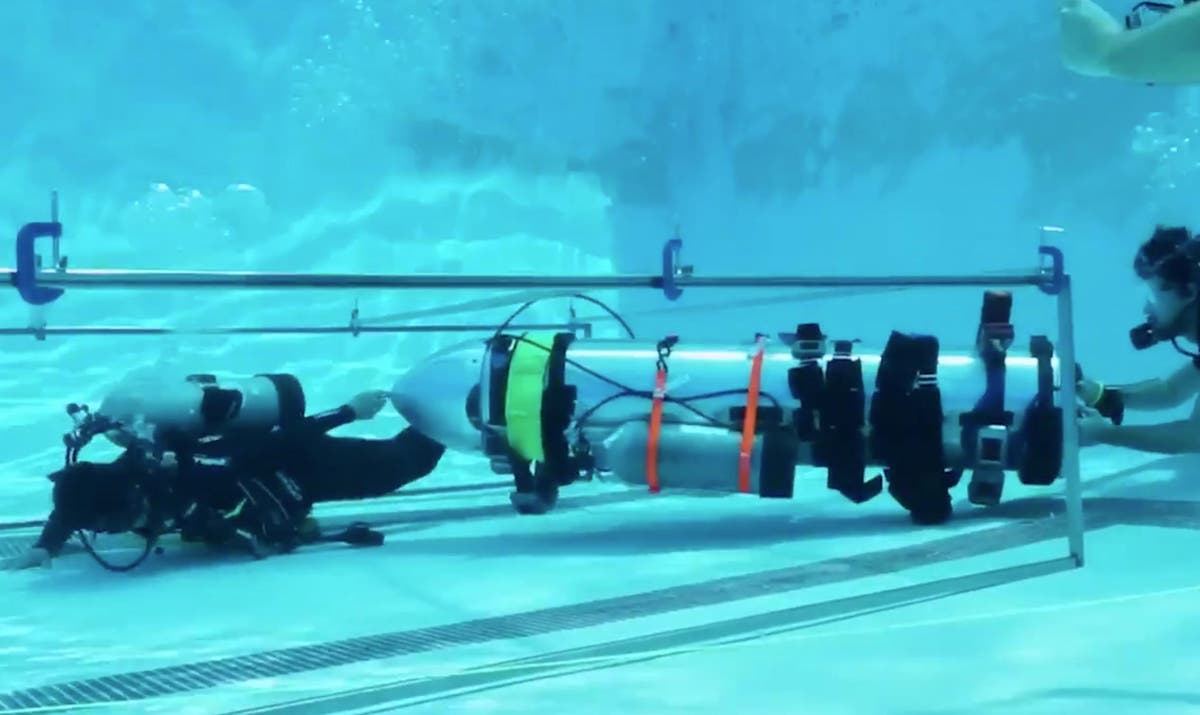 Thai cave rescue: Elon Musk shows off tiny submarine to retrieve boys ...