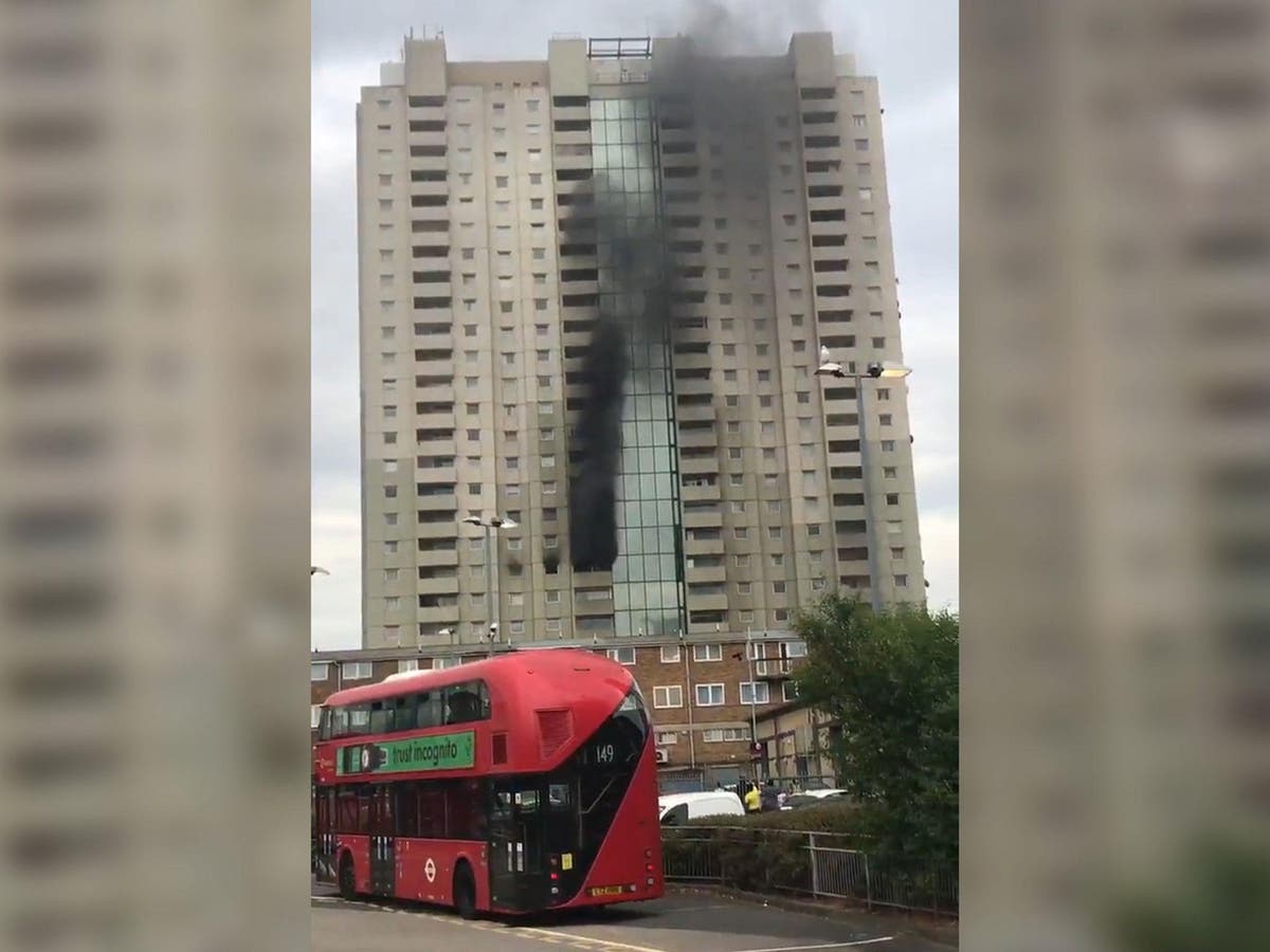 Edmonton fire: Fifty firefighters battle tower block blaze in North ...