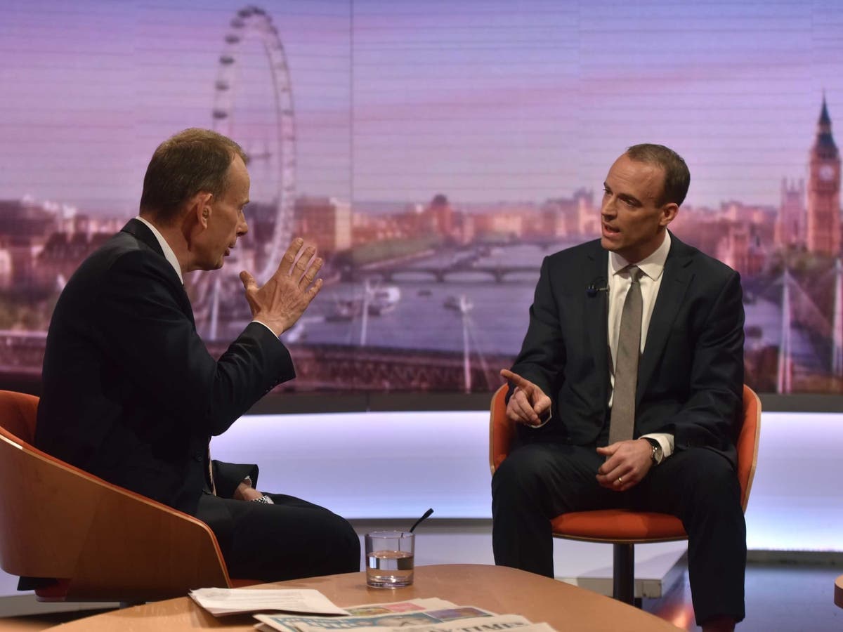 Brexit: Dominic Raab under fire over claim that Bank study shows no ...