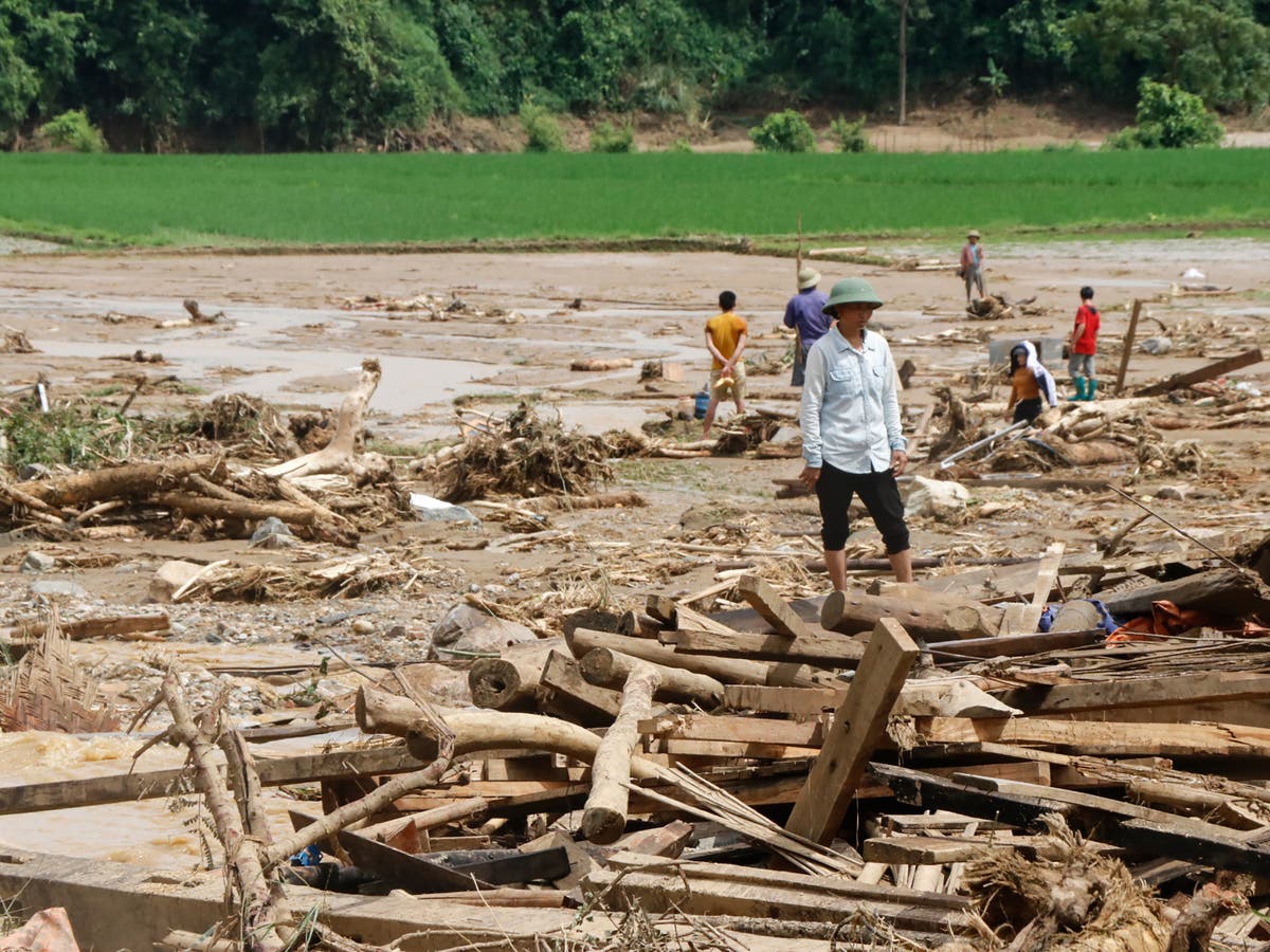 Death toll reaches 20 as flash floods ravage Vietnam | The Independent ...