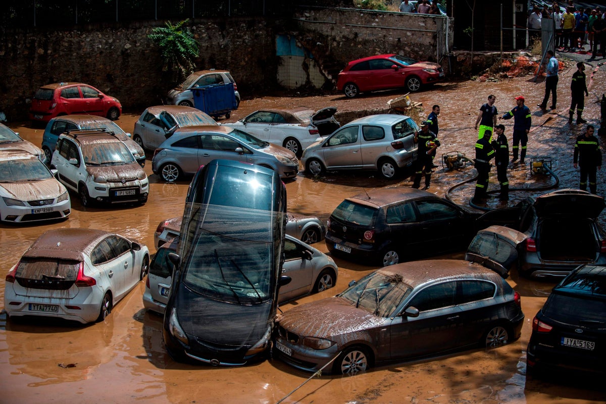 Athens hit by flash floods after deadly wildfires claim dozens of lives ...