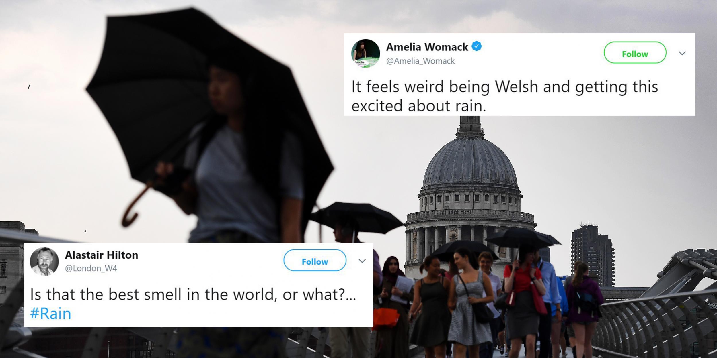 UK weather: It has started to rain again and everyone is very happy ...