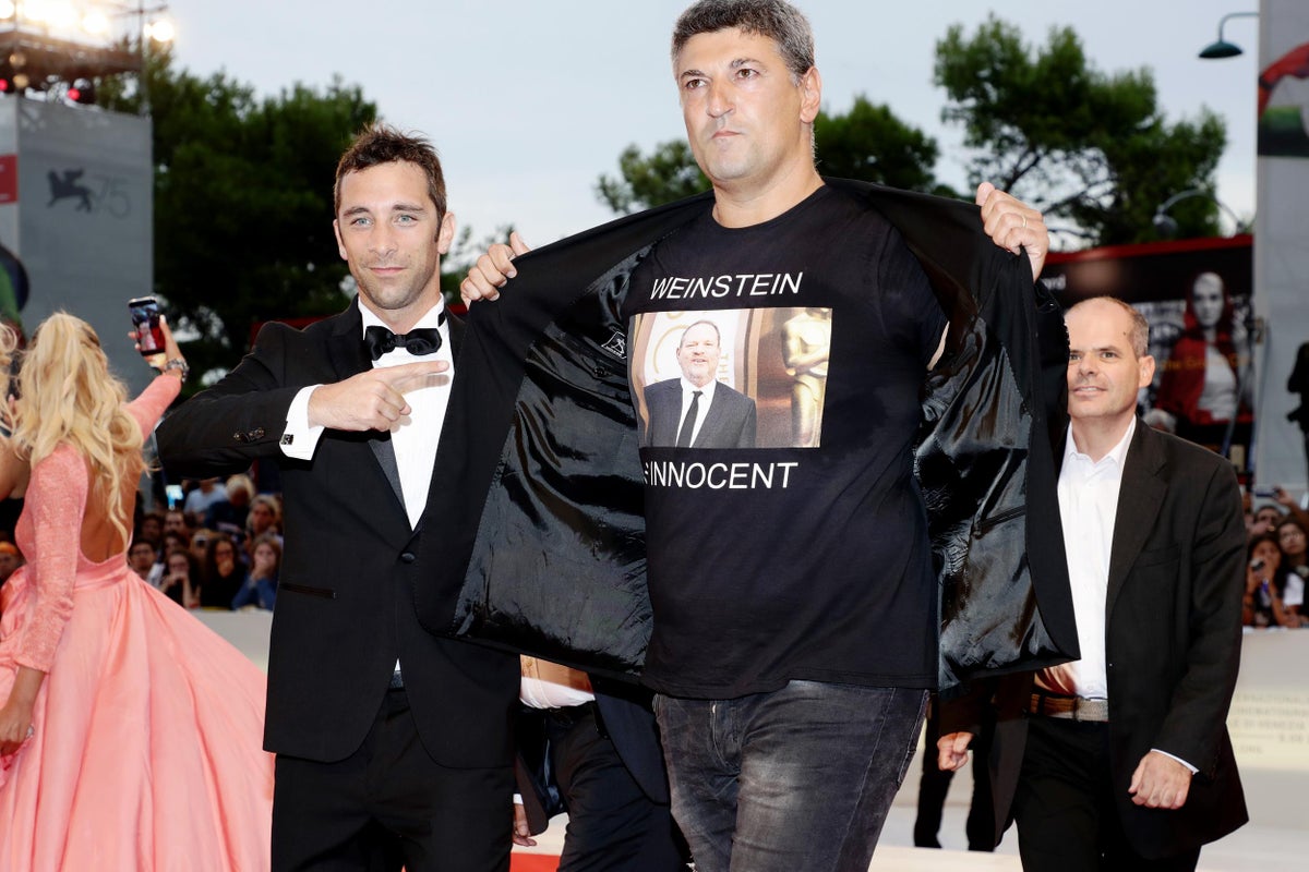 Italian director wears ‘Weinstein is innocent’ t-shirt at Venice Film ...