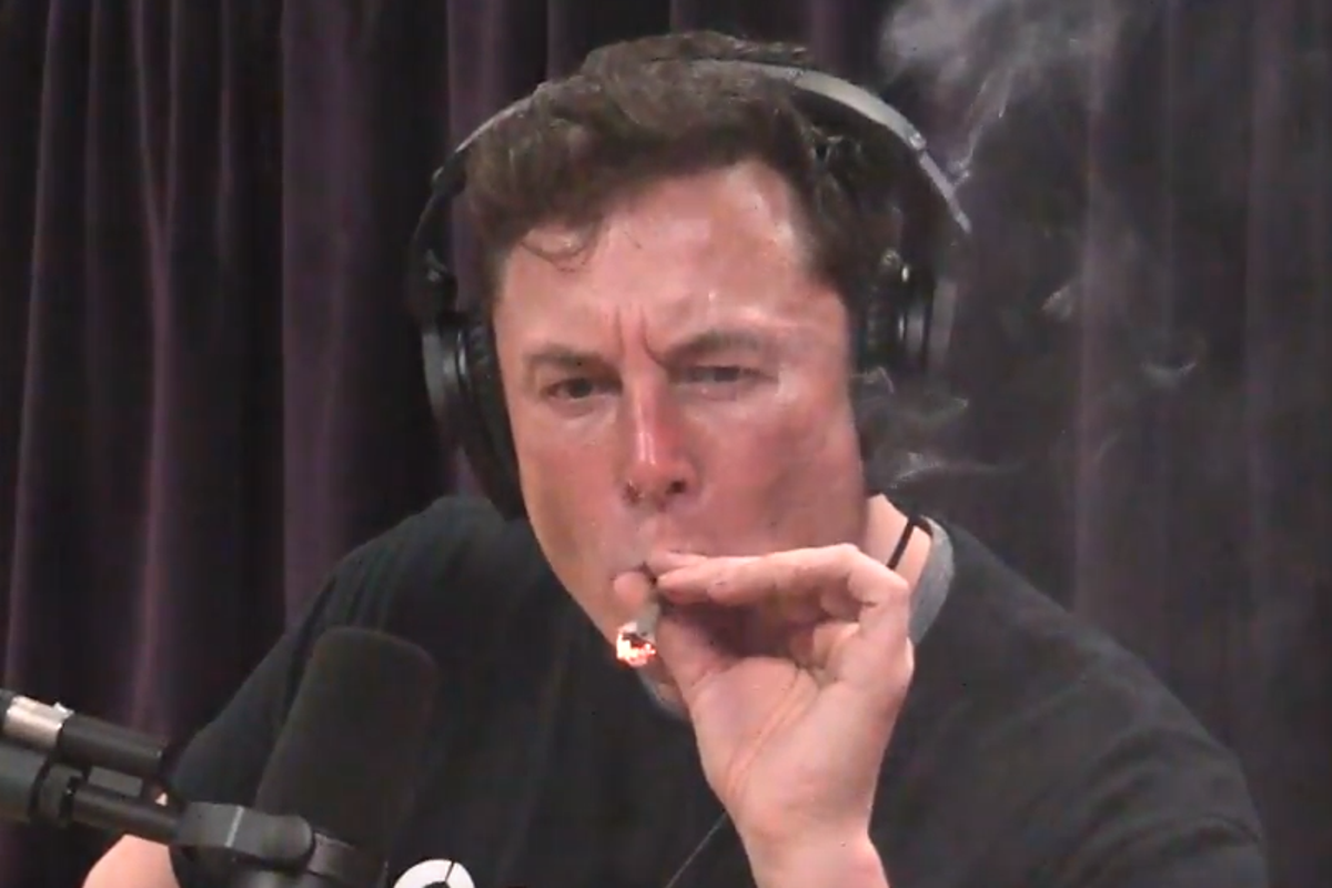 Elon Musk smokes cannabis during interview with Joe Rogan, before ...