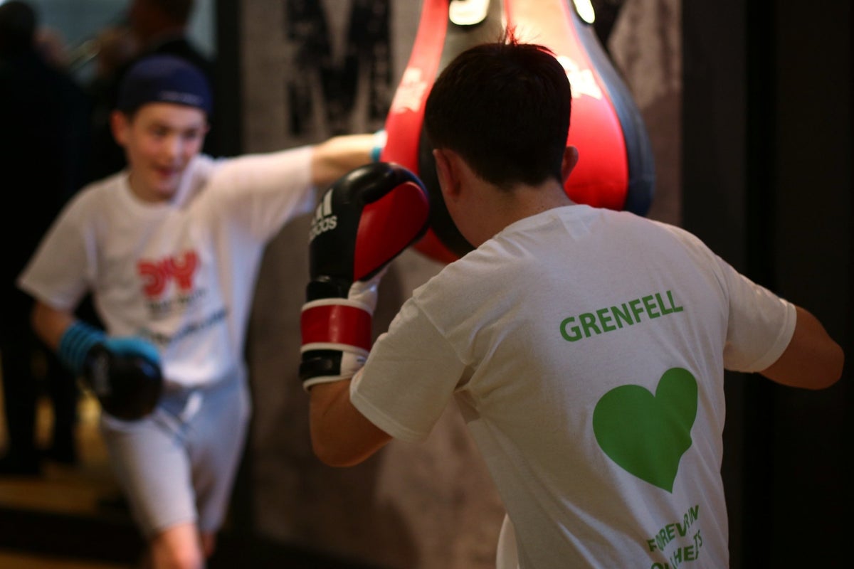 How boxing is helping the Grenfell community fight back | The ...