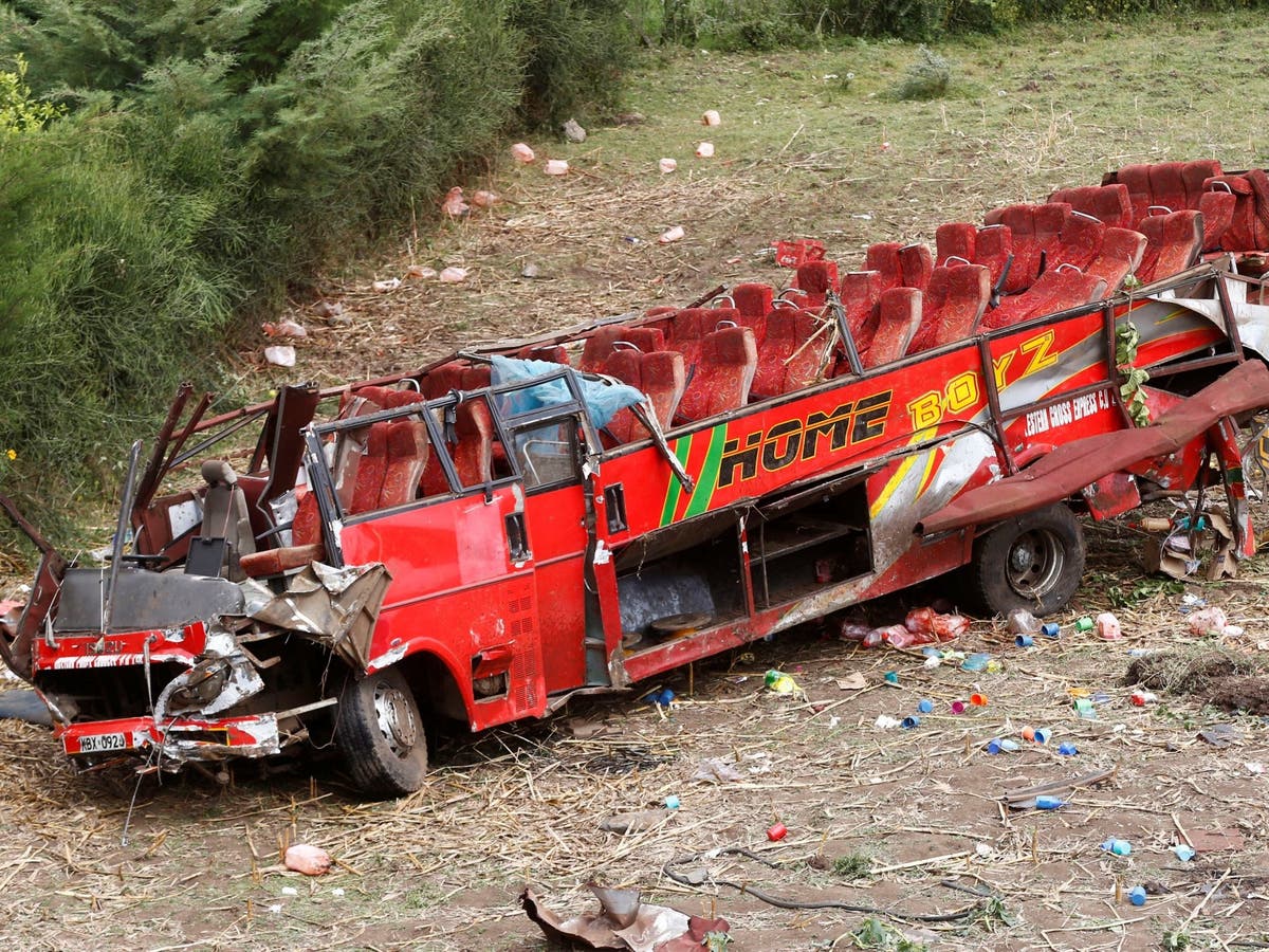 Kenya bus crash kills at least 50 people after vehicle rolled down ...
