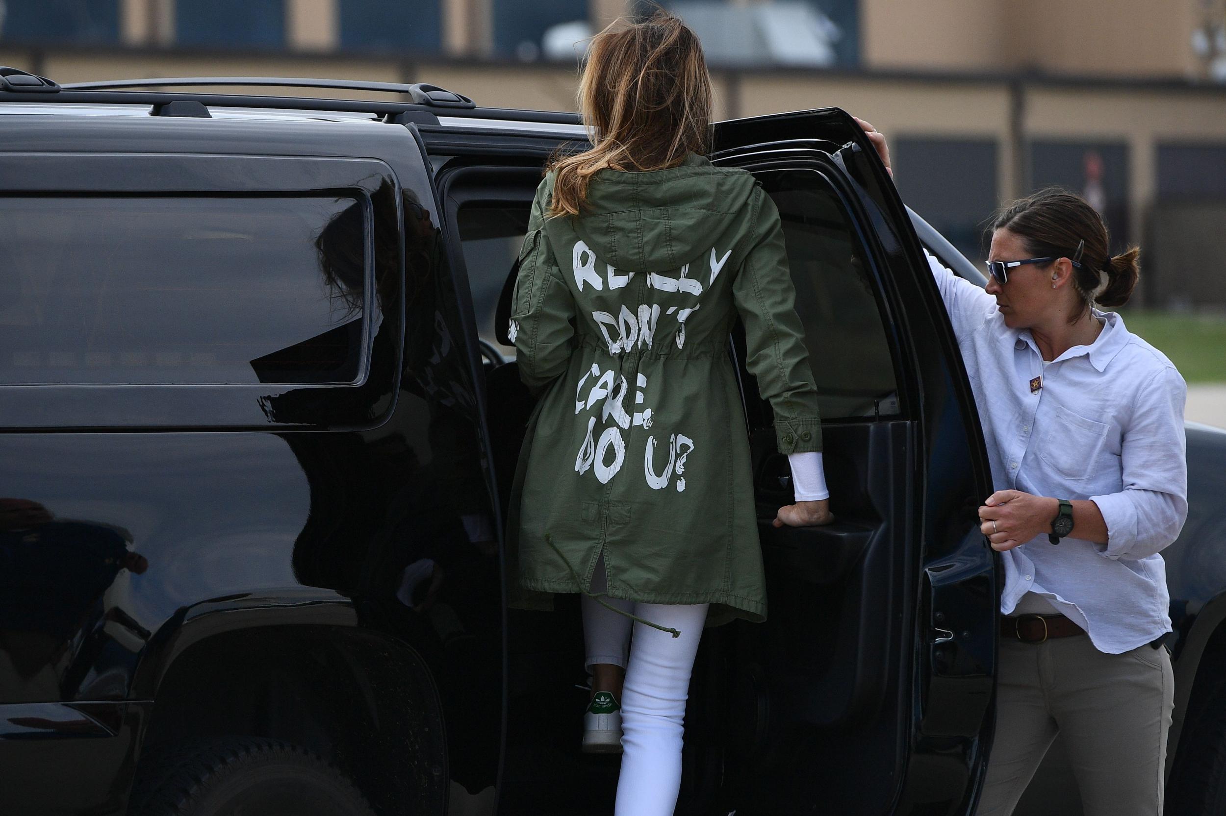 Melania Trump said her 'really don't care' jacket was a message to the ...