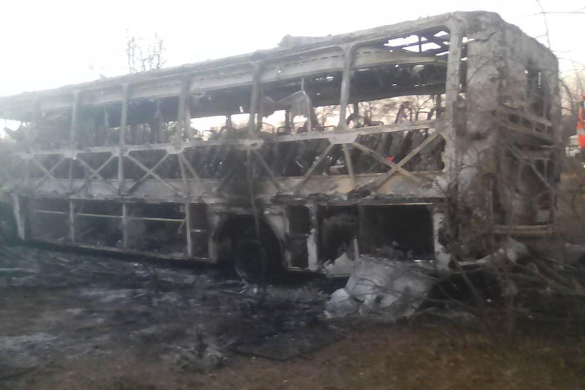 Zimbabwe bus fire: More than 40 people killed in blaze on Bulawayo ...