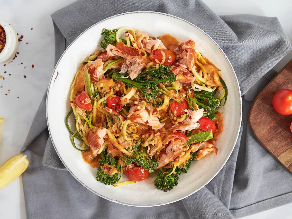 How to make creamy hot smoked salmon courgetti | The Independent | The ...