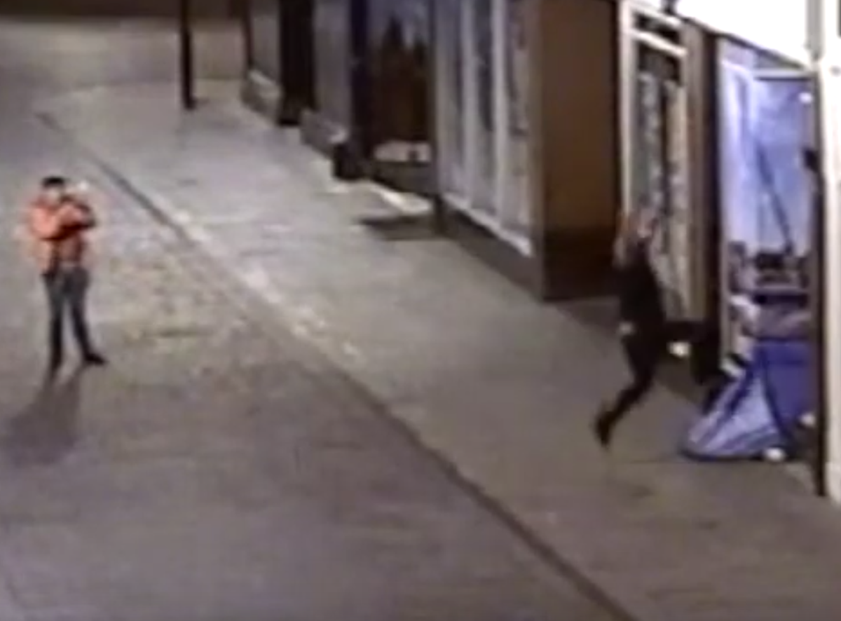 Police searching for man who drop-kicked tent with two homeless people ...