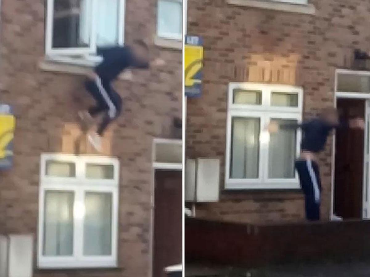 Man jumps from window in front of police in botched escape attempt ...