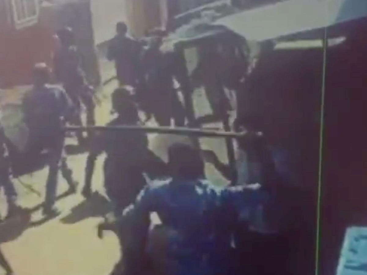 Riot police beat man with batons in Sudan protests | The Independent ...