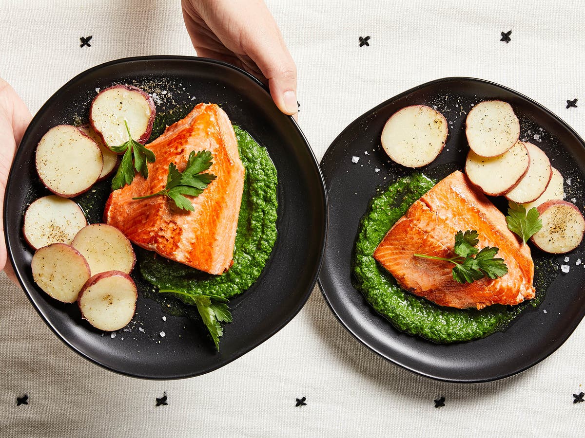 How to make salmon with parsley puree in 20 minutes | The Independent ...
