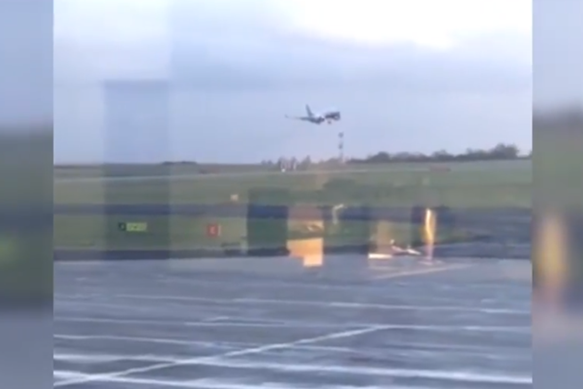 Ryanair flight forced to abort landing twice after hitting 50mph winds ...
