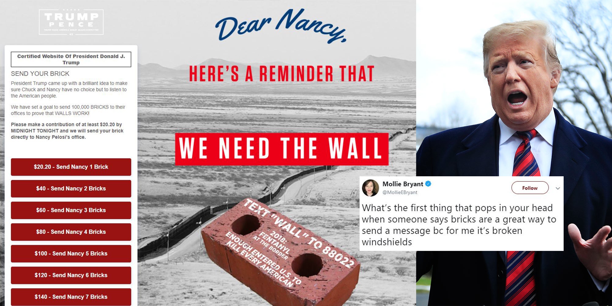 Trump campaign team launches website that invites supporters to 'send a ...