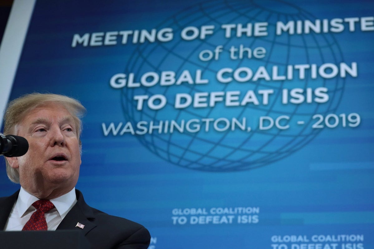 Trump says Isis will be '100%' defeated in Syria 'next week' | The ...